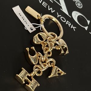 Coach | Accessories | Coach Mix Key Fob Metal Enamel Glitter Metallic ...